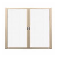 China Trackless Retractable Aluminium Mosquito Sliding Mesh Door for sale