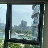 China Black Fiberglass Gray Mesh Custom Made Roller Fly Screen Door for sale