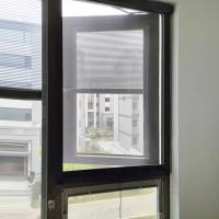 China Aluminum Frames Mosquito Net Sliding Retractable Screen Door Systems Black for sale