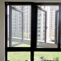China Smart Home Black Retractable Screen Door Systems Insect Screens for sale