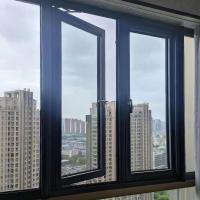 China Fiberglass Gray Mesh Retractable Roller Insect Screen Window for sale