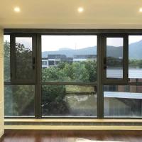China Aluminium Profiles Retractable Anti Fly Window Screen Doors for sale