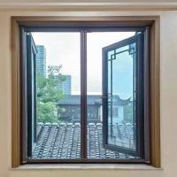 China Thermal Break Anti Insect Window Screen Mosquito Sliding Door H2 for sale