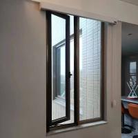 China Aluminum Frame Sliding Anti Mosquito Fly Bug Door Screen Net Mesh Fiberglass Roller Retractable Screen Door for sale