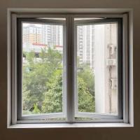 China Semi Finished Aluminum Alloy Fiberglass Retractable Screen Door Insect Resistant for sale