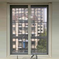 China Insect Resistant Aluminum Alloy Fiberglass Retractable Screen Door Customized for sale