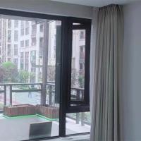 China Aluminium Profiles Mosquito Proof Single Hung Windows Black for sale