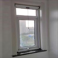 China Powder Coating Finishing Black Aluminium Casement Windows for sale