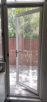 China Gray Barrier Free Screen Door Automatic Sliding Door For Home And Office for sale