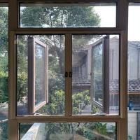 China Aluminum Roller Screen Door with Standard Dimensions and Powder Coating for sale