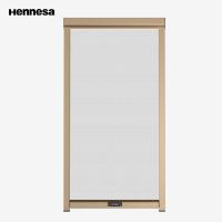 China Wall Mounted Retractable Screen Window With Plastic Handle - White for sale