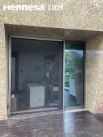 China Wall Mounted Style Retractable Screen Window With Fiberglass Mesh for sale