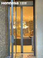 China Wall Mounted Style Retractable Screen Window With Fiberglass Mesh for sale
