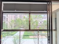 China Square Frame Roller Screen Door In Black Mesh Standard Option for sale