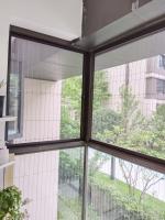 China Square Frame Roller Screen Door In Black Mesh Standard Option for sale