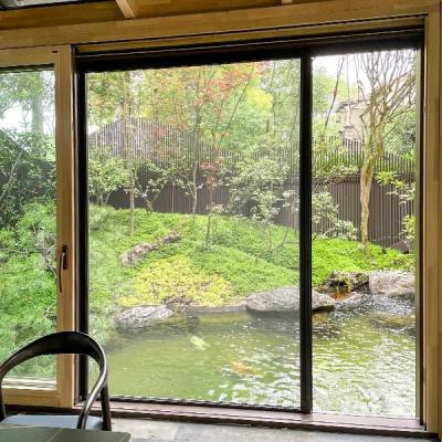 China Trackless Fly Screen Window Invisible Mosquito Screen Door Retractable Sliding Insect Mesh Screen for sale