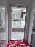 China Barrier Free Insect Door Fiberglass Fly Screen Door Removable Flat Mesh Weaving Screen Door for sale