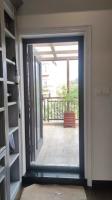 China Fly Screen Door Aluminum Alloy  Barrier Free Screen Door Curtain Mesh Fiberglass for sale