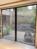 China Invisible Screen Door Trackless Screen Door Easy Installation Aluminium Alloy Mosquito Net Door for sale