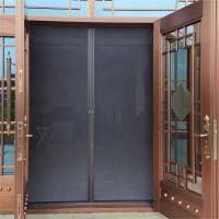 China Folding Screen Door Security Retractable Sliding Fly Screen Door Fly Screen Door Curtain for sale