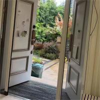 China Fiberglass Anti Mosquito Net Trackless Retractable Fly Screens Door Flyscreen Door Aluminum Alloy Curtain Mesh  Custom for sale