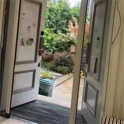 China Fiberglass Anti Mosquito Net Trackless Retractable Fly Screens Door Flyscreen Door Aluminum Alloy Curtain Mesh  Custom for sale