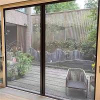 China Easy To Install Mosquito Net Trackless Fly Screen For Doors Retractable Tank Chain Screen Mesh Double Door for sale