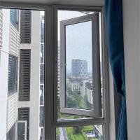 China Customized Size Retractable Screen Window Mosquito Proof Fiberglass Insect Screen Window for sale