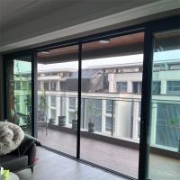 China Retractable Screen Door With Aluminum Alloy Frame Roller Screen Roller Screen Door Interior for sale