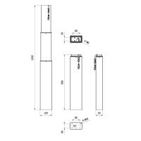 China 800N Linear Lifting Column Actuator 675mm Stroke For Ergonomic Furniture for sale