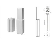 China 2-Stage Telescopic Pillars Actuators DC Motor Stroke 100~600mm Aluminum Columns for sale