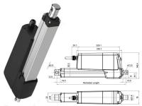 China DC Electric Actuators IP69K 12V /24V 1600KG Loading For Food, Beverage Industrial for sale