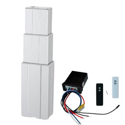 China 24VDC 200KG Max. Thrust 3 Stages Electric Lifting Column Remote Control System for sale