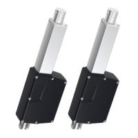 China 12/24V DC 6000N Thrust Electric Cylinder Linear Motion Waterproof IP66 25-600mm for sale