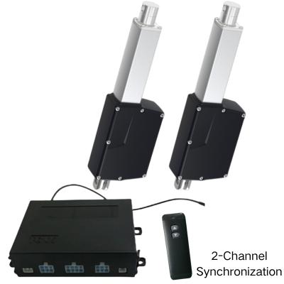 China 12V~28V DC 6000N Heavy-Duty Actuator 2-Way Synchronous Kit Remote Control System for sale
