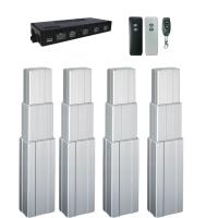 China 4-Way Electric Lifting Columns 24V DC hall Effect Remote Control Kit Synchronization for sale