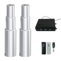 China 3-Stage Round Telescopic Lifting Column 2000N Thrust 24V DC Motor for sale