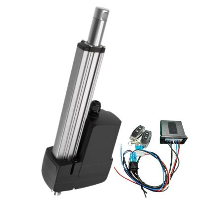 China 1500lb Heavy-Duty Linear Actuator 24VDC Drive IP69K Rugged Industrial Electric Cylinder for sale