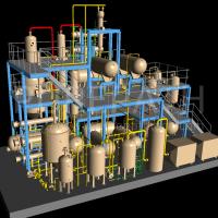 China factory provided Siemens PLC automatic control waste oil distillation machine to water color diesel for sale