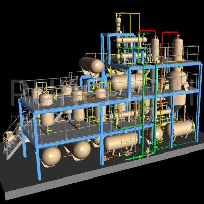 China Genuine Continuous WFE Fractional Distillation Used Oil Distillation Machine To API I/II Base Oil for sale