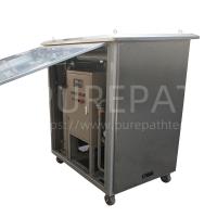 China Coalescence Dehydration Oil Filtration Machine Hot Fluid Heating for sale
