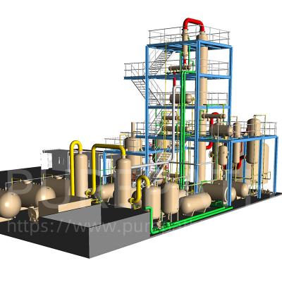 China 2TPD To 100TPD Lube Oil Purification Machine Atoms Pressure for sale