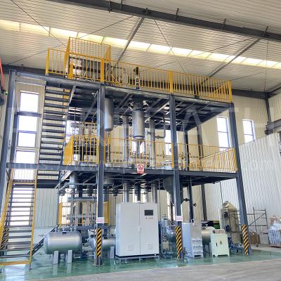 China Siemens PLC Used Oil Regeneration Plant 5TPD Oil Deodorization Machine for sale
