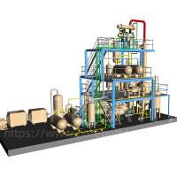 China SGS 10TPD 30TPD Mini Oil Refinery Machine Thin Film Evaporation Vacuum Distillation for sale