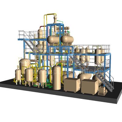 China High Viscosity Base Oil Distillation Equipment 50 Tons Per Day for sale