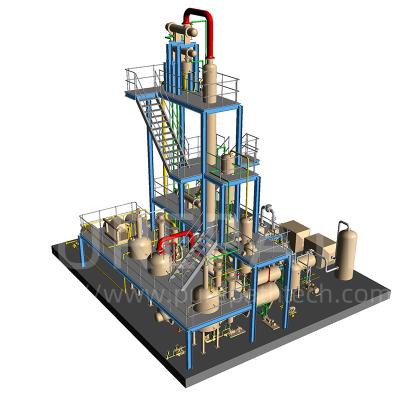 China Full Automatic Mini Waste Engine Oil Recycling Plant With Vacuum System for sale
