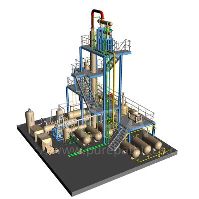 China ODM Used Oil Refining Equipment API Group I II Base Oil Extraction Plant for sale