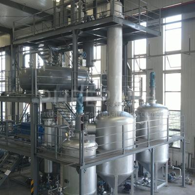 China Get Light Color 80%-85% Base Oil Recycling Plant With Thin Film Evaporator for sale