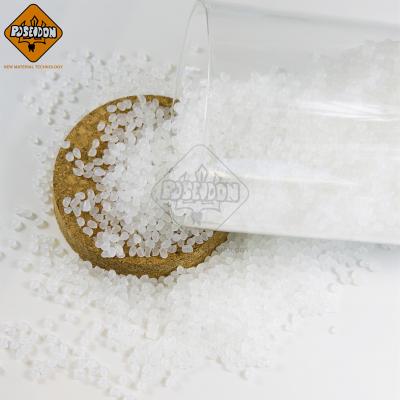 China Poseidon G2153 7mm Odorless Hot Melt Adhesive for Bookbinding - White Granule PO Glue with 110±5°C Softening Point for sale