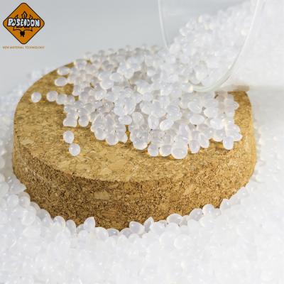China Poseidon J1790 EVA Water Filter Hot Melt Adhesive 7mm White Translucent Granule with 85°C Softening Point and 6000 cps Viscosity for sale